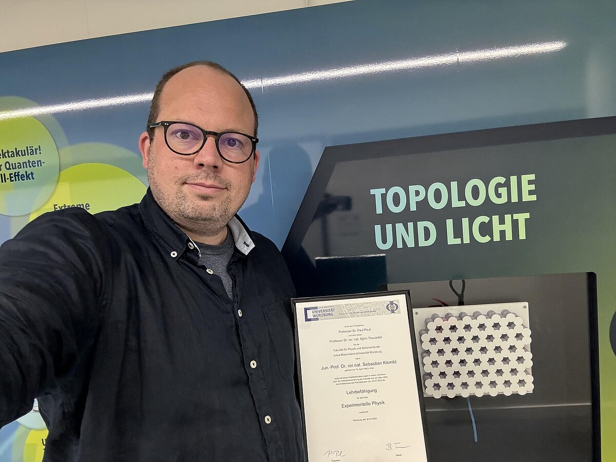Die TeP gratuliert Prof. Dr. Sebastian Klembt zur erfolgreichen Habilitation an der Universität ...